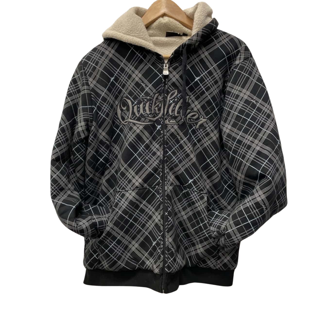 Quicksilver Mens Size M Hood Jacket Black / Grey (s)