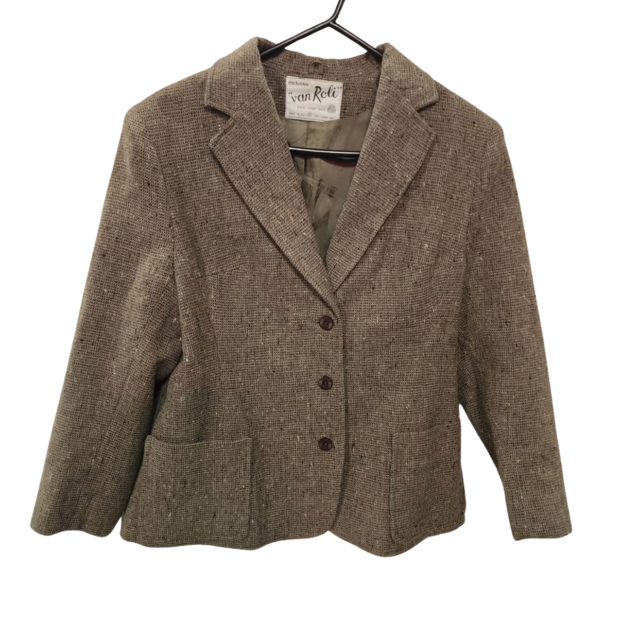 *June Clearance* Van Roli Vintage Womens Jacket, Size M, Olive Green(s)