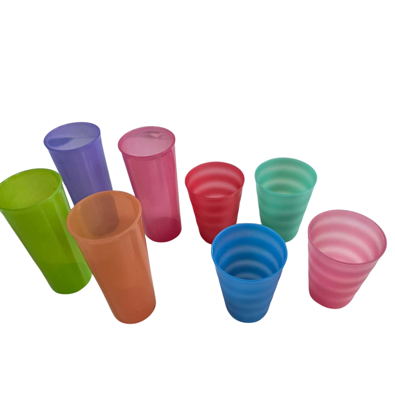Tupperware Tall Tumblers and Small Tumblers 8 piece