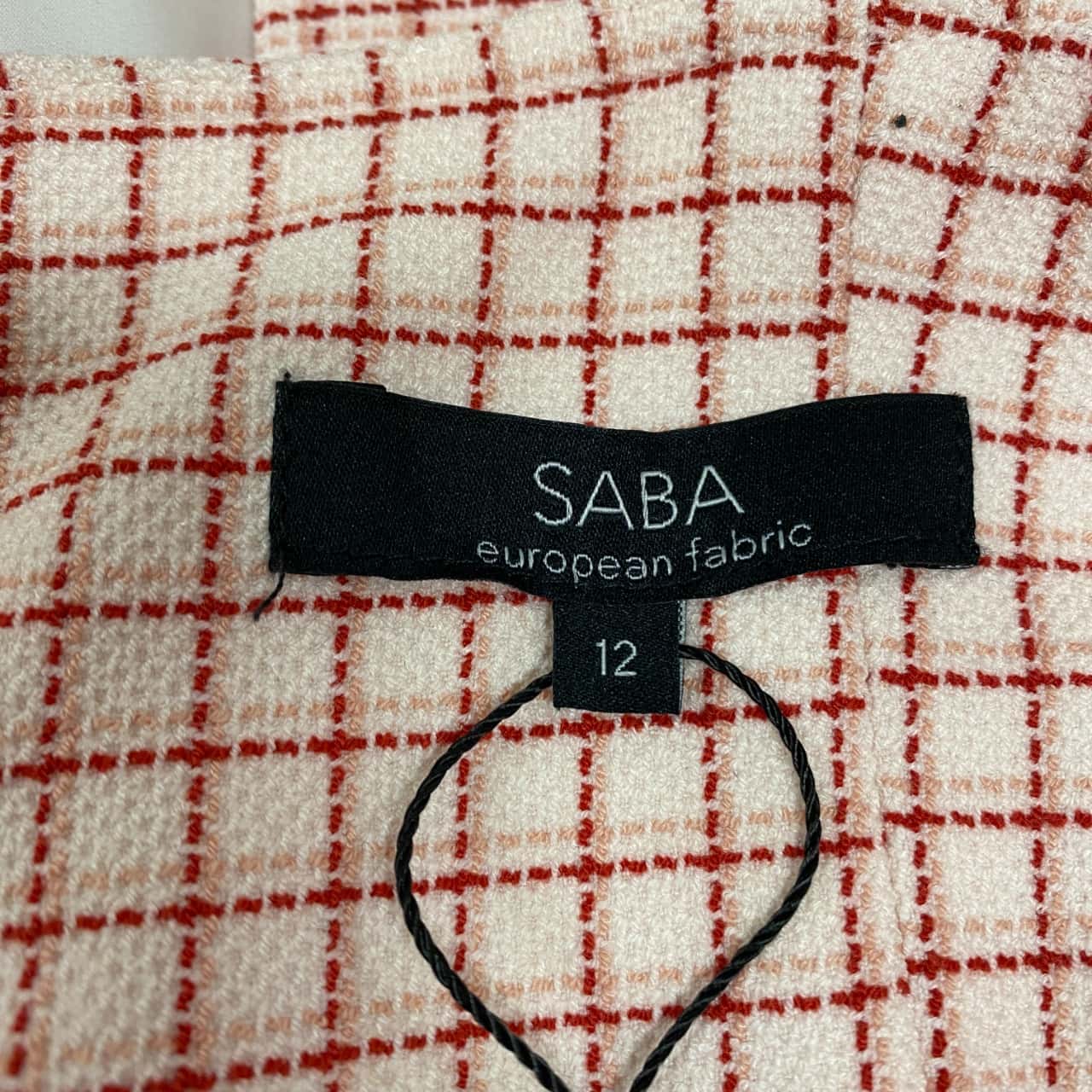 Saba Womens Size 12 Midi Dress Checked / Pink / Red BNWT(s)