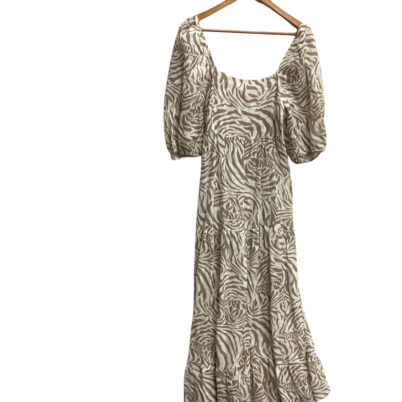 Dahlia & Sun Womens Size M Maxi Dress Beige / Brown [F]