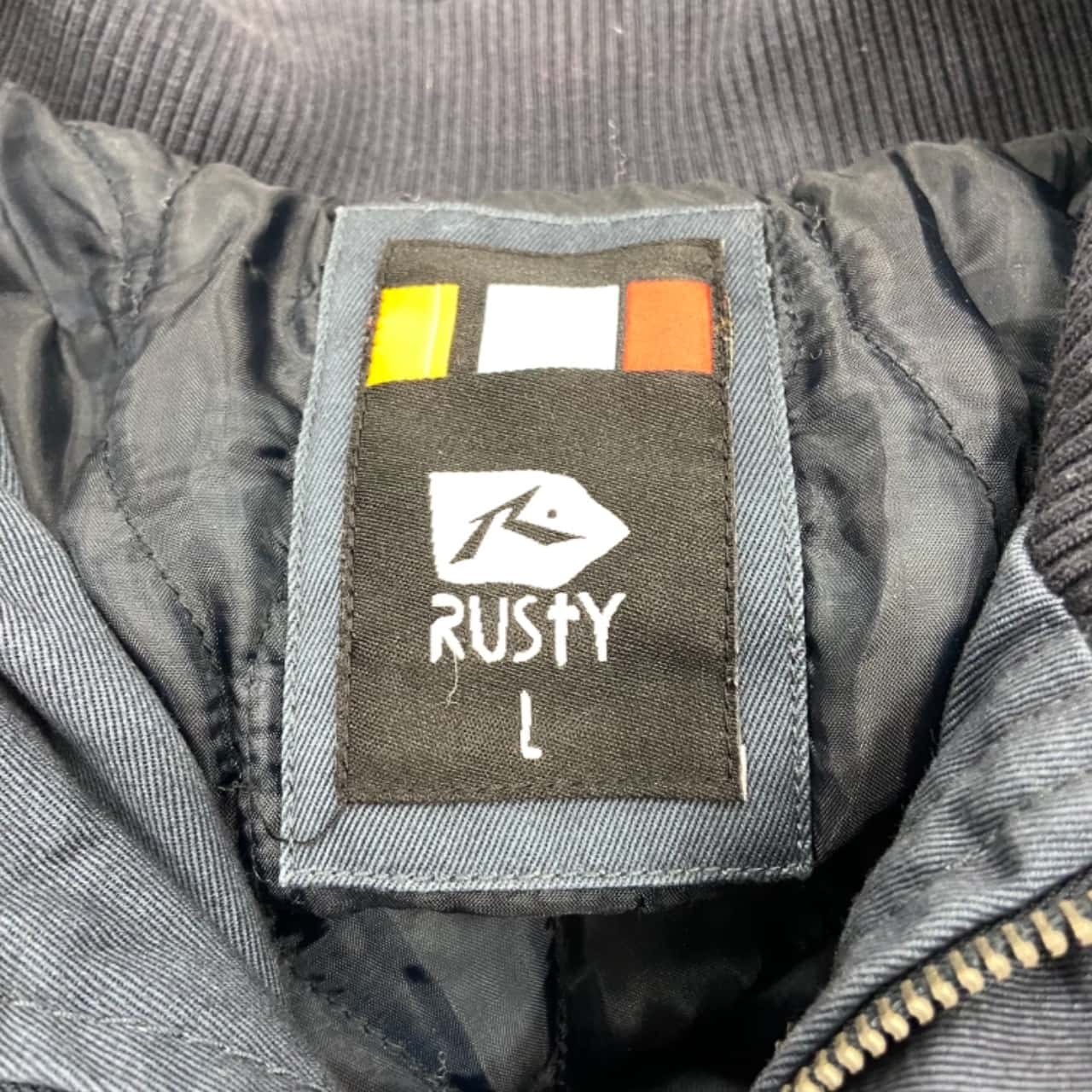 Rusty Jacket Size L Navy Blue (s)