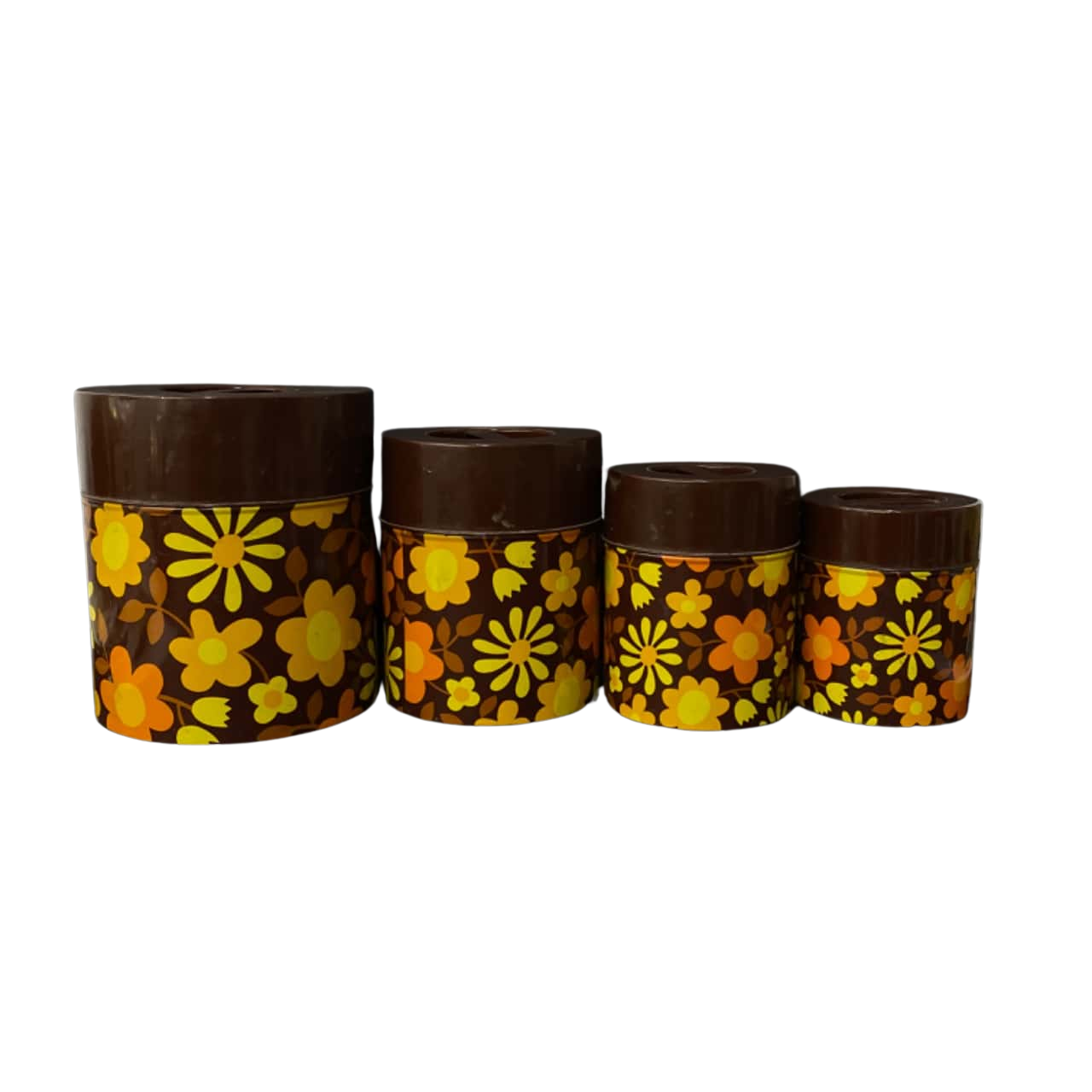 Vintage Flower Power Kitchen Canisters (s)