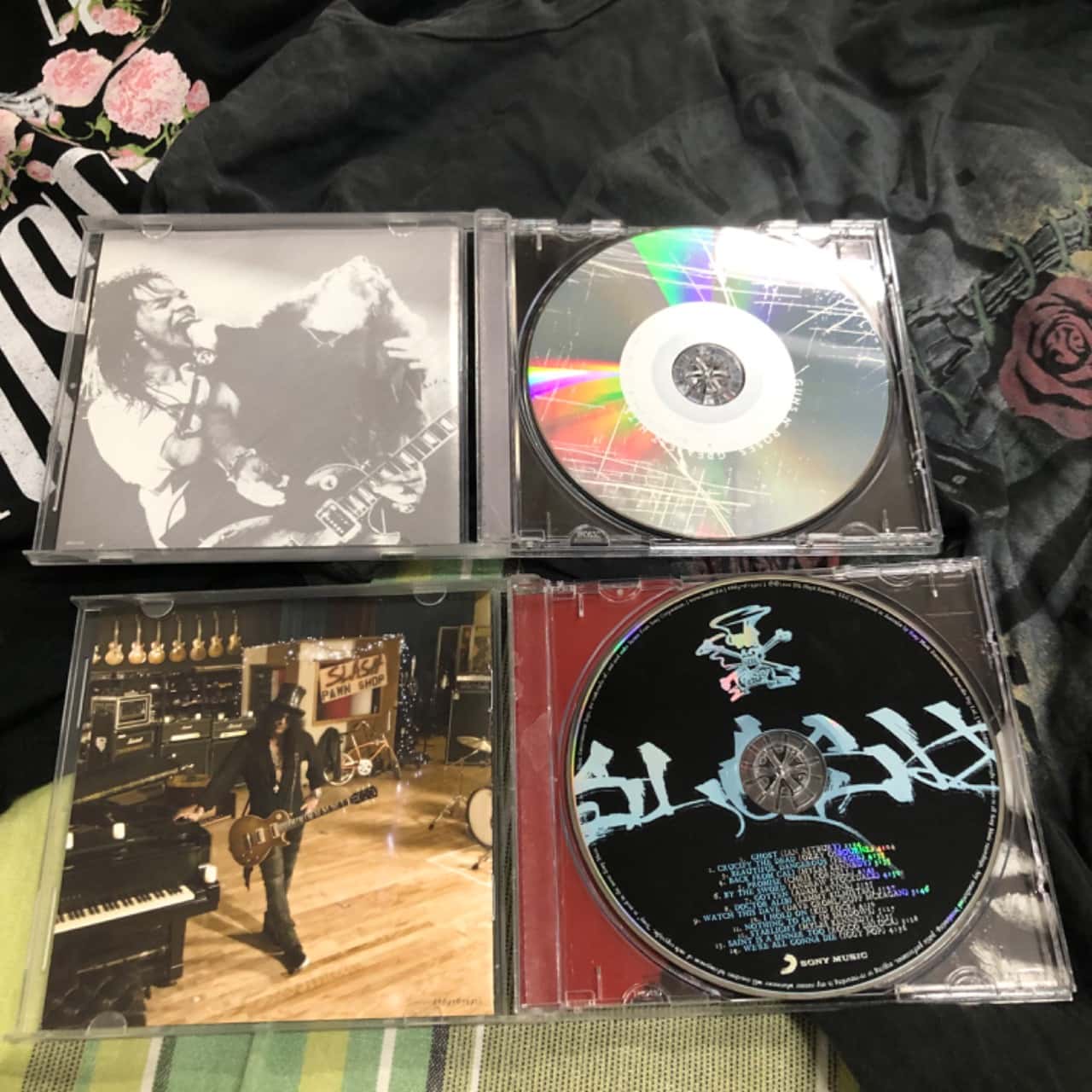 Guns N’Roses Books X 2, CD’s X2 and T-shirts X 2(s)