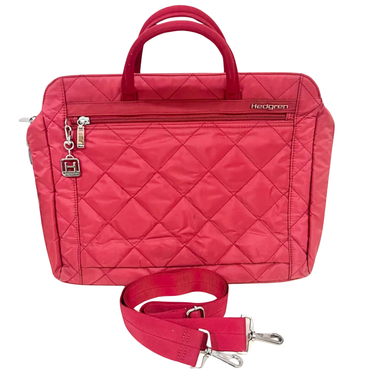 Hedgren Red Quilted Laptop/office Bag(s)