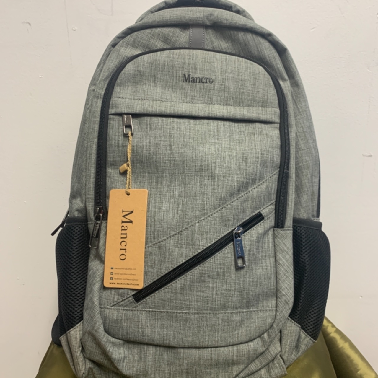 Mancro Grey Laptop Backpack(s)