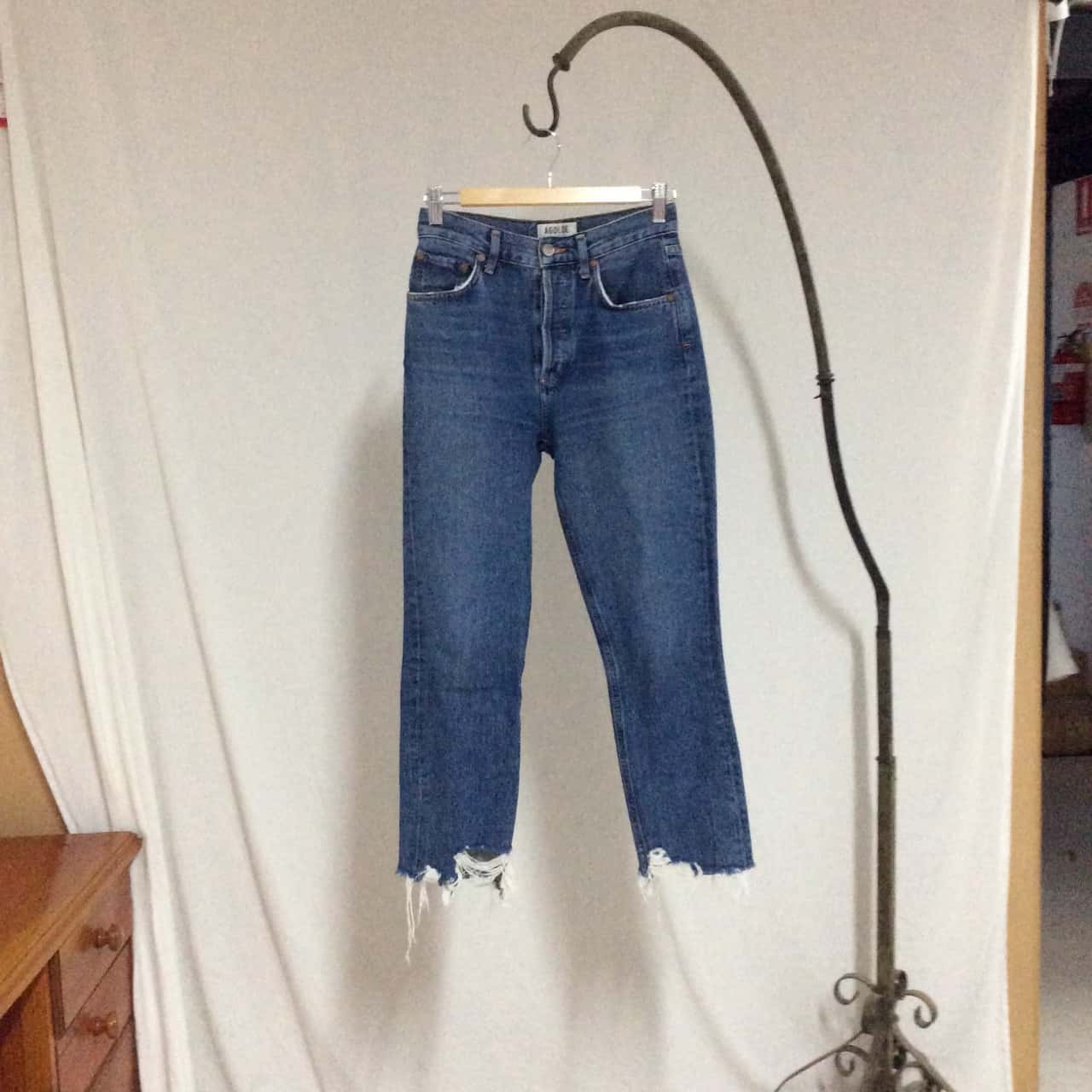 AGOLDE Women's Size 23 Wide Leg Jeans Blue