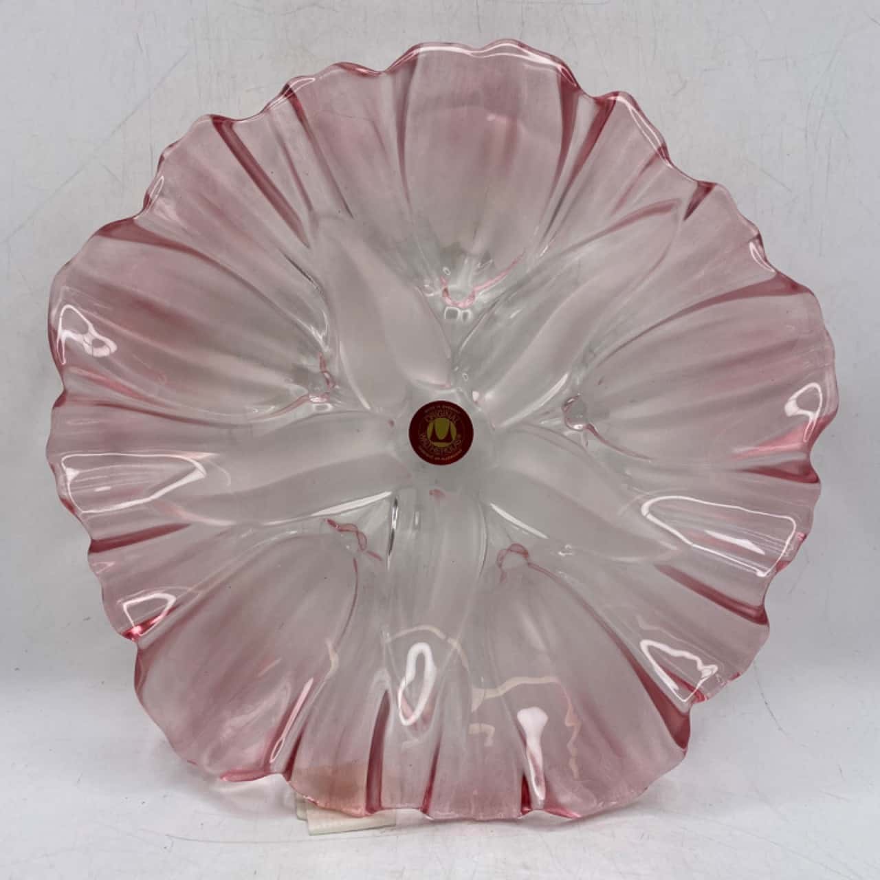 Vintage Pretty Waltherglas Rose Glass plate 24 cm OC1735440(s)