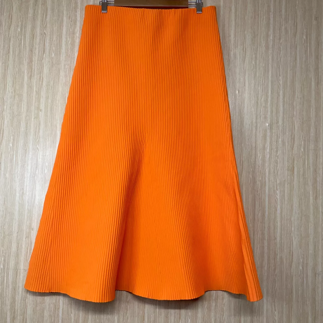 Brand New - Tibi Ribbed Orange Skirt - Size 12 - New With Tags | Salvos ...