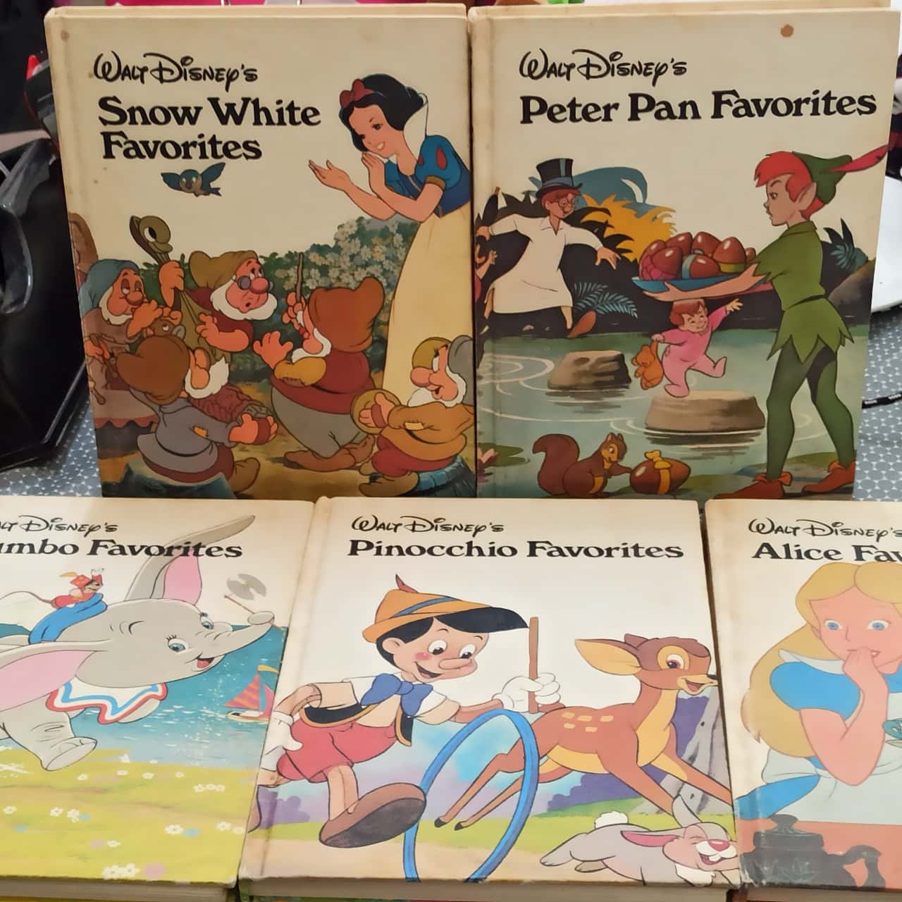 Walt Disney 1973 Favorites Readers Bundle x 5 Hardcover books. Vintage ...