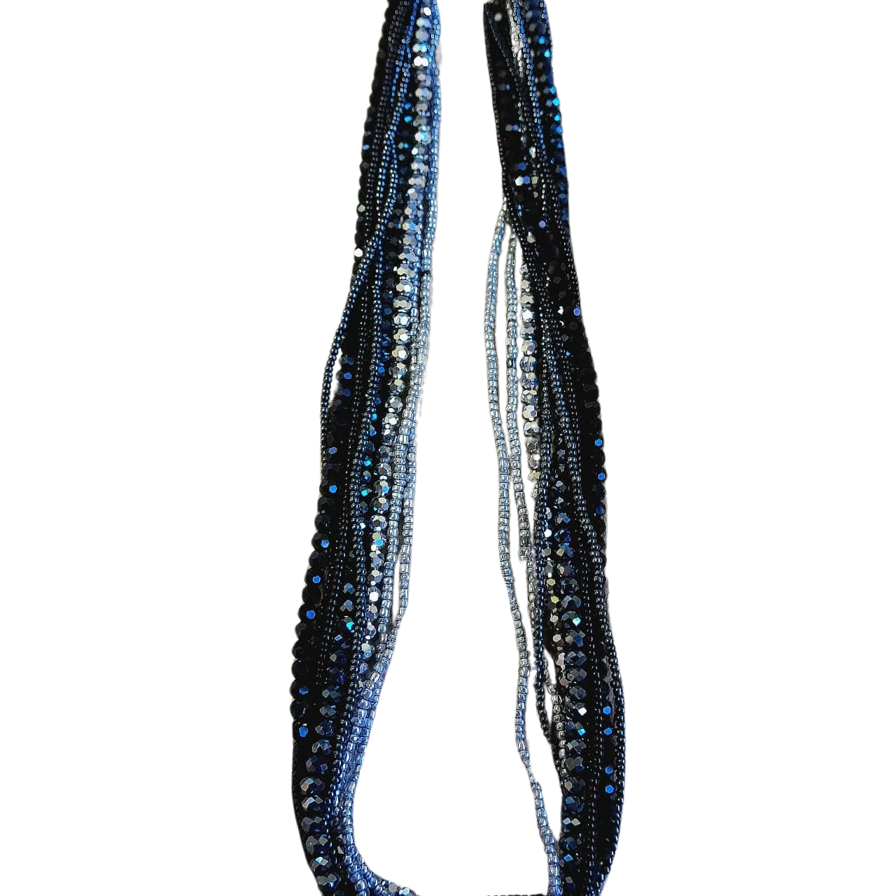 REDUCED Midnight Blue Sparkling Beads Necklace