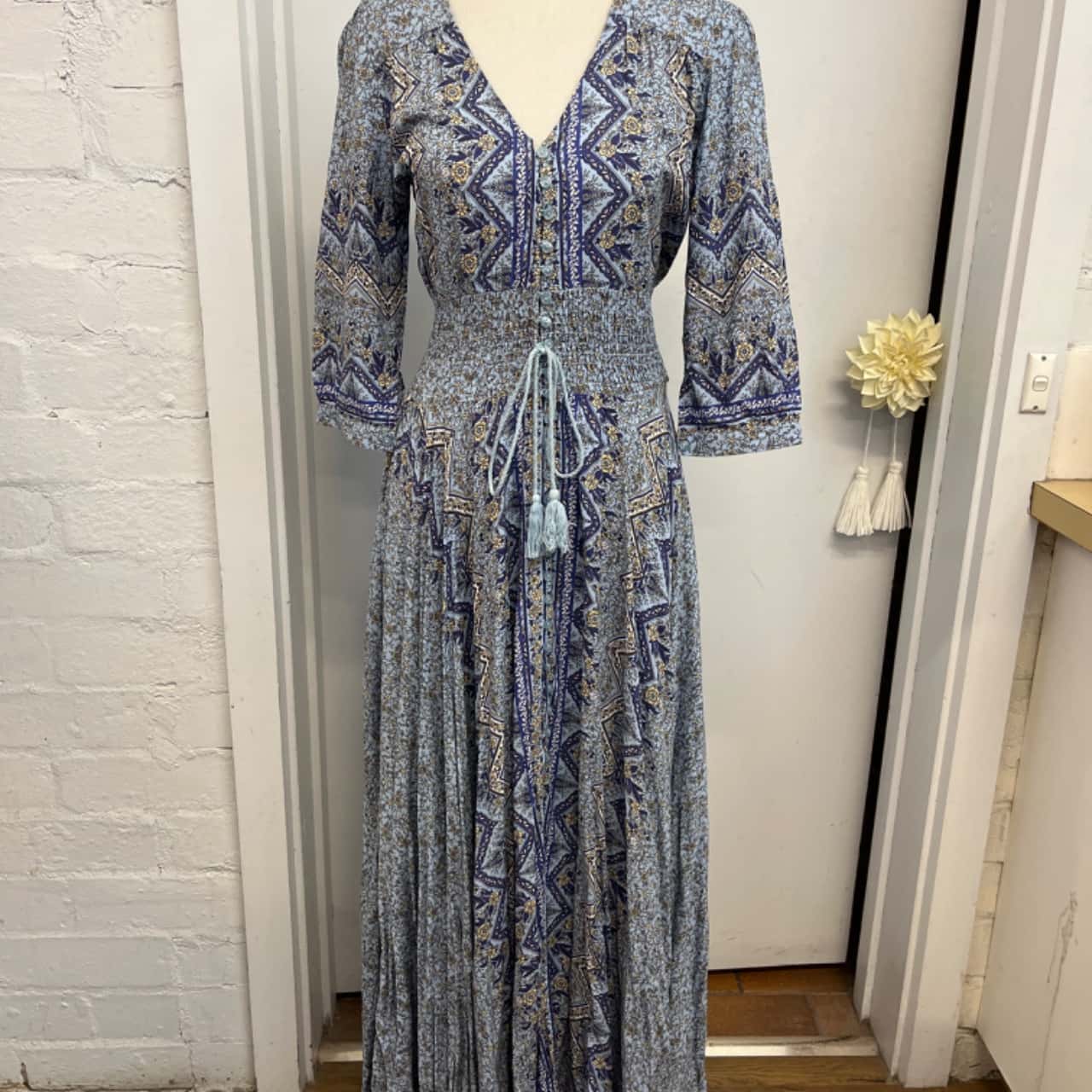 Jaase blue Maxi Dress. Size small. (s)