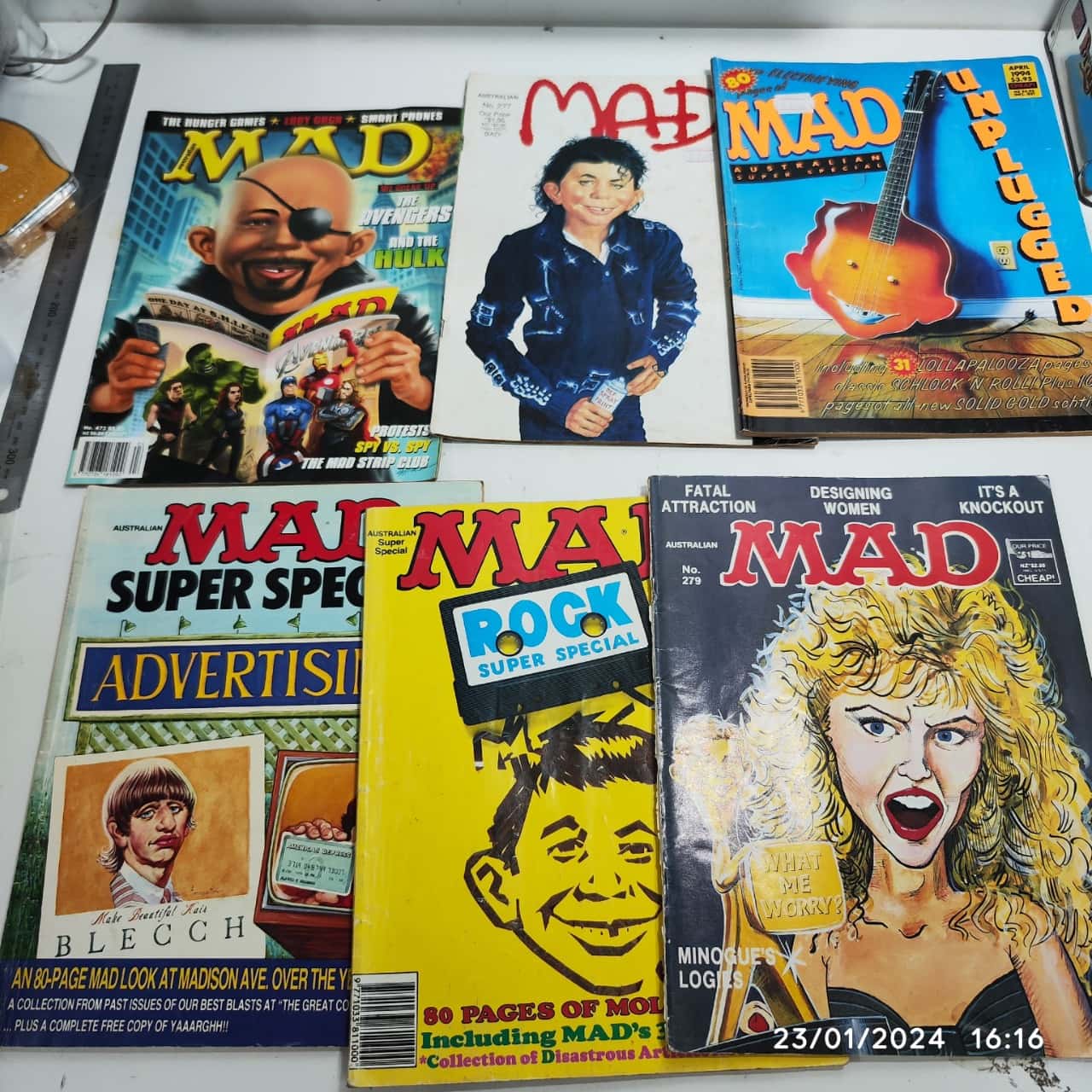 6x Mad Australia Magazines (s)