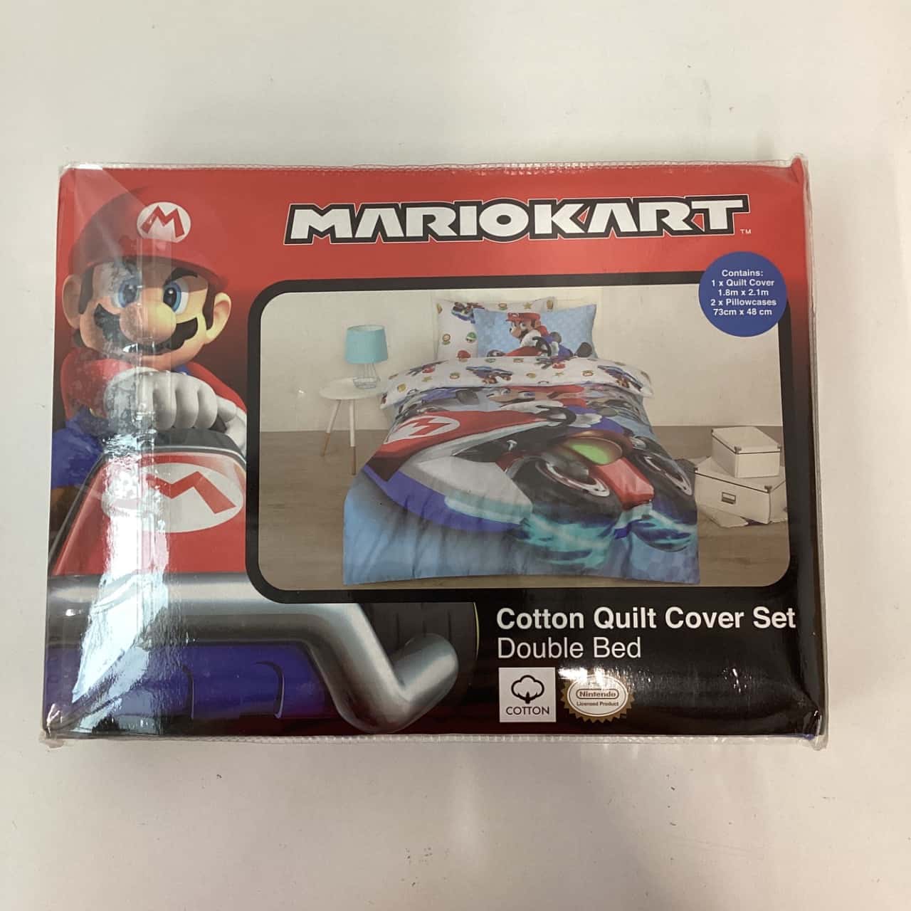Mario Kart Cotton Quilt Cover Set (Double Bed)(s)