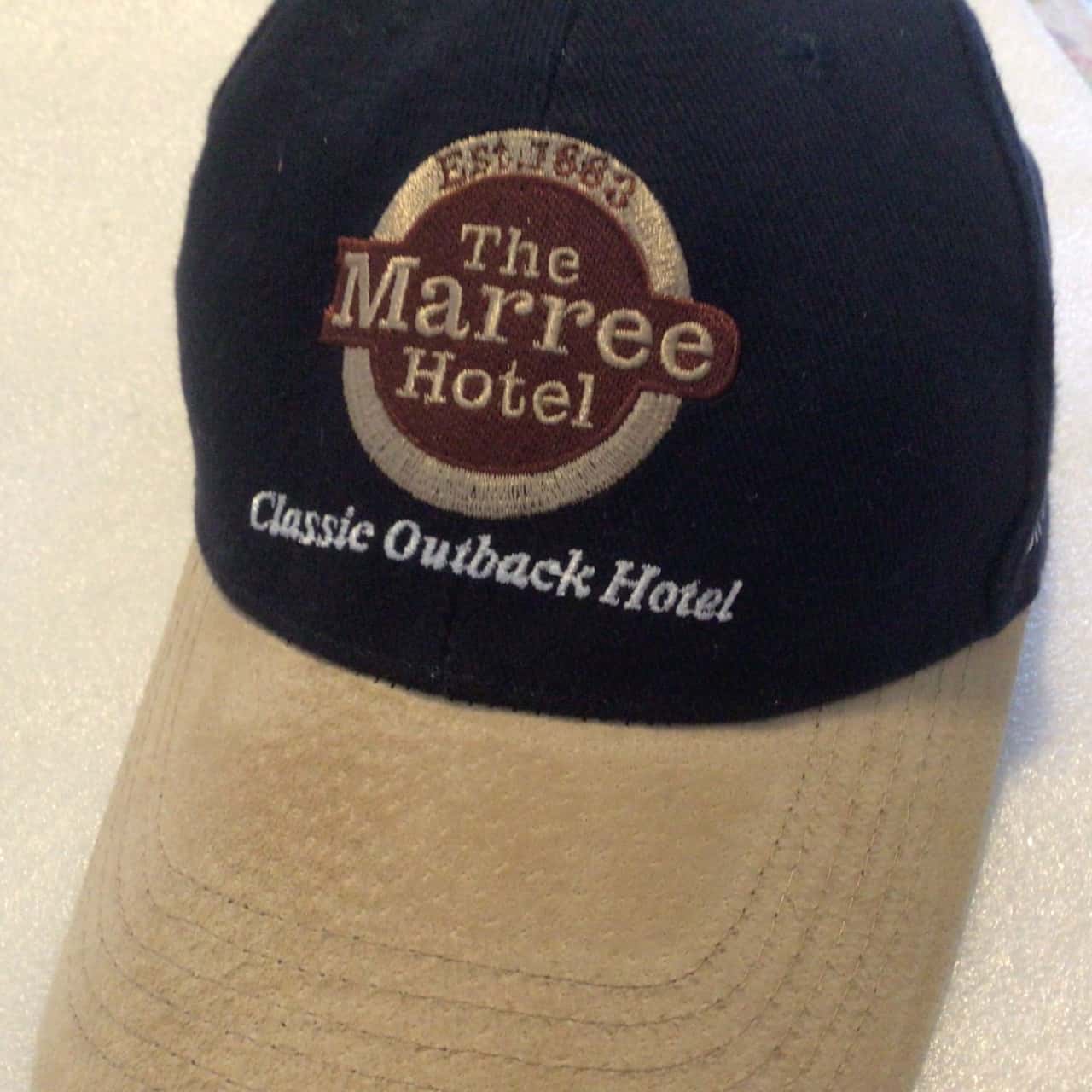 Mens Birdsville Track Marree Hotel Souvenir Cap with Adjustable Back (s)
