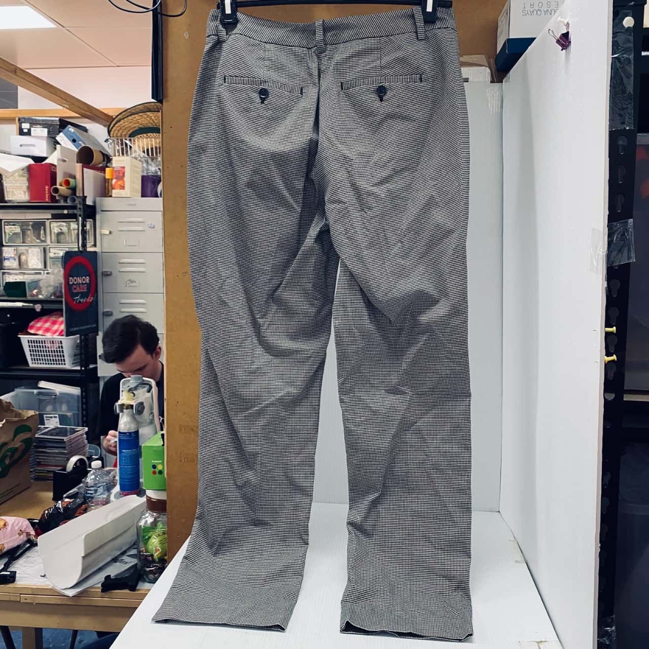 Smart & Stylish Trenery Checked Chino Pants – Size 10, New