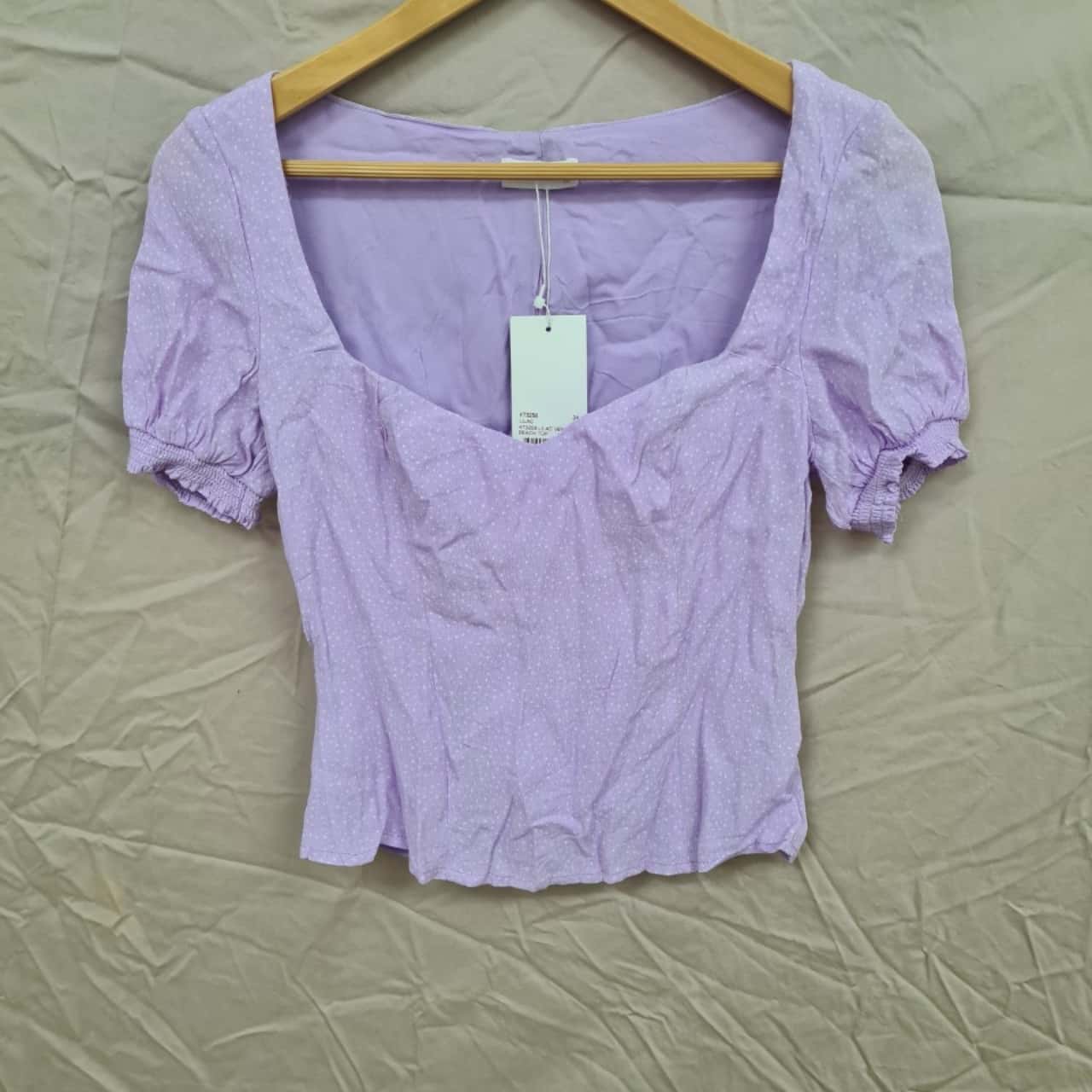 Kookai new lilac semi cropped top(s)