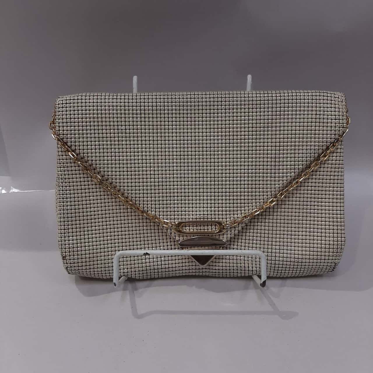 Women's Glomesh Clutch Beige / Gold (s)