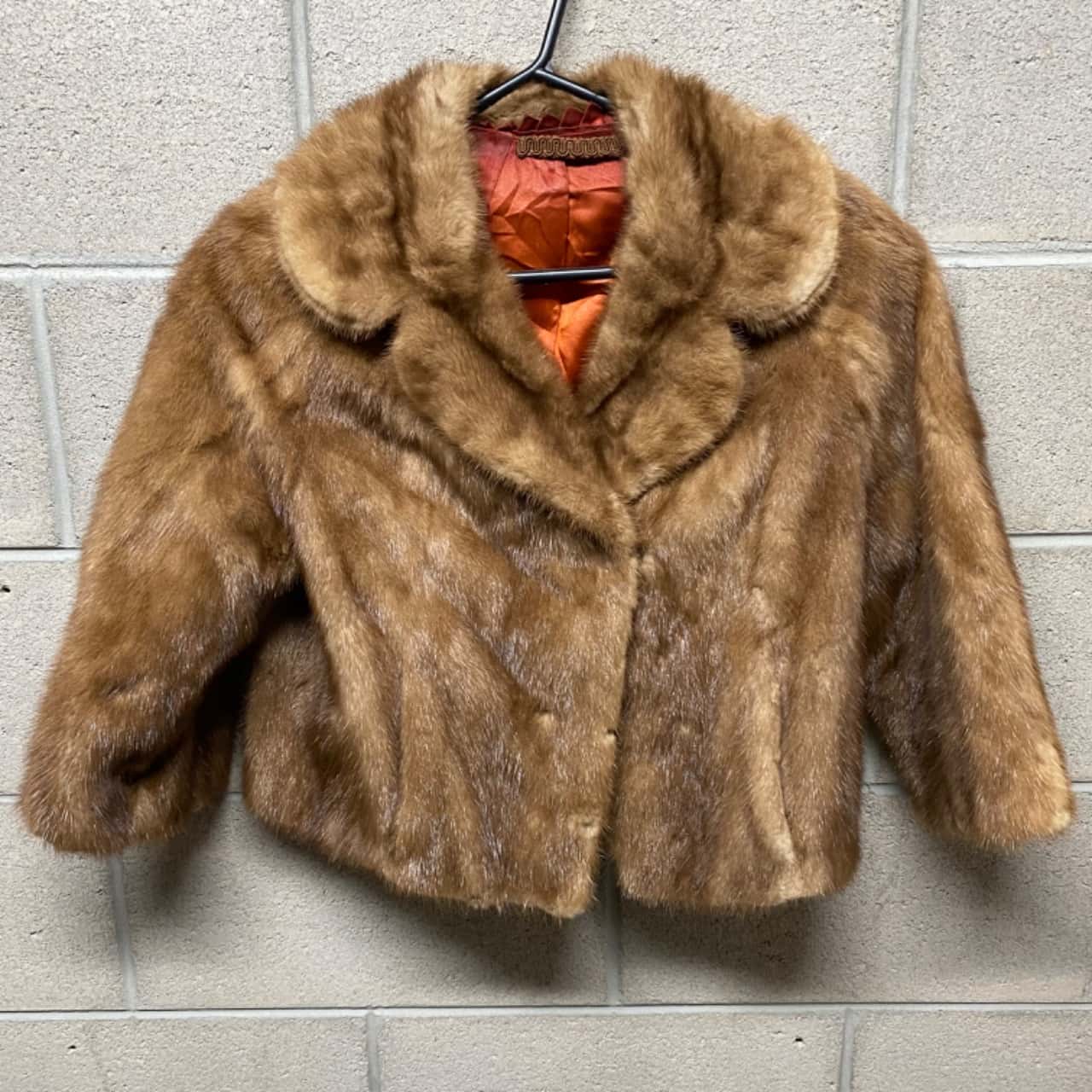 Vintage Womens Brown Mink Size 10 Fur Brown (s)