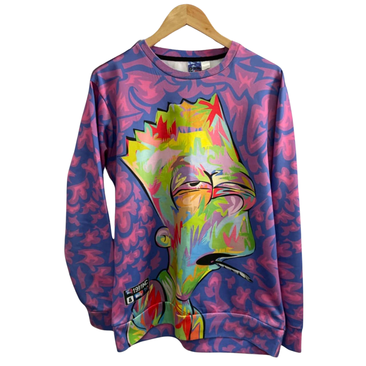 Mr 1991 & Miss Go Unisex Size XL Crew Neck Camouflage / Multicoloured ...