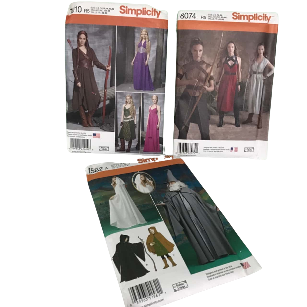 Quirky 3 Uncut Medievil / Mystical Fancy Dress Costumes "Simplicity"(s)