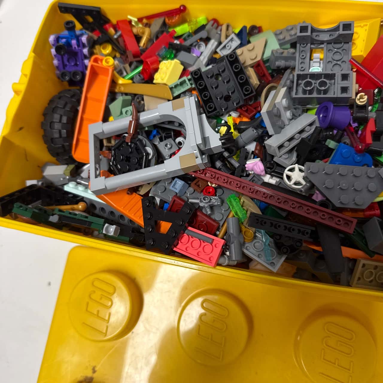 Lego assortment of Lego in container
