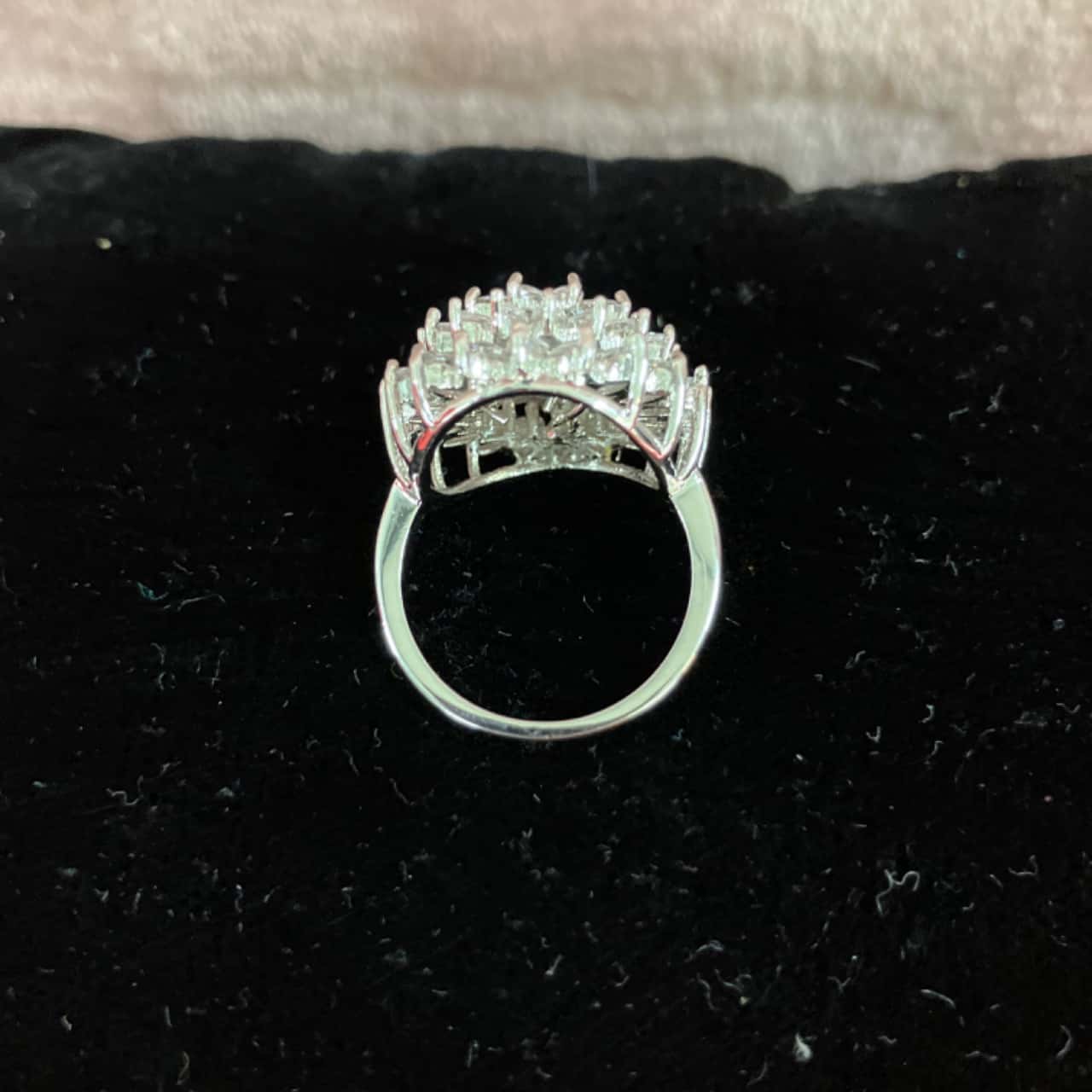 Women's Diamante Three Circle Layer Ring (s)