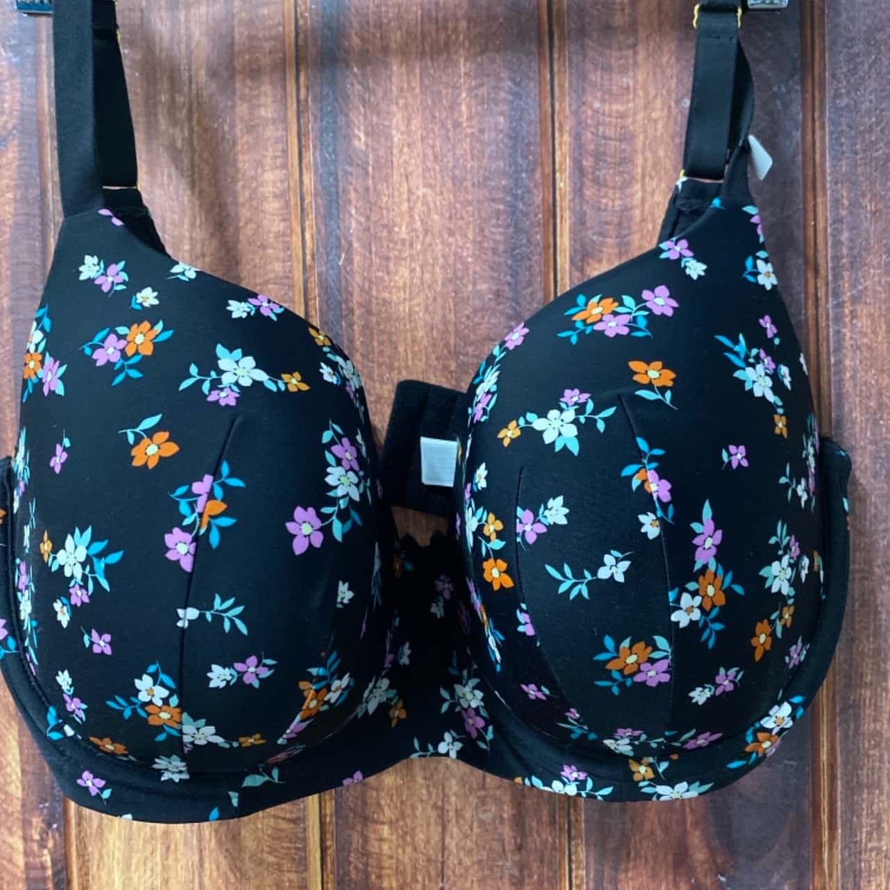City Chic Womens Size 14G Black / Floral Bra New(s)