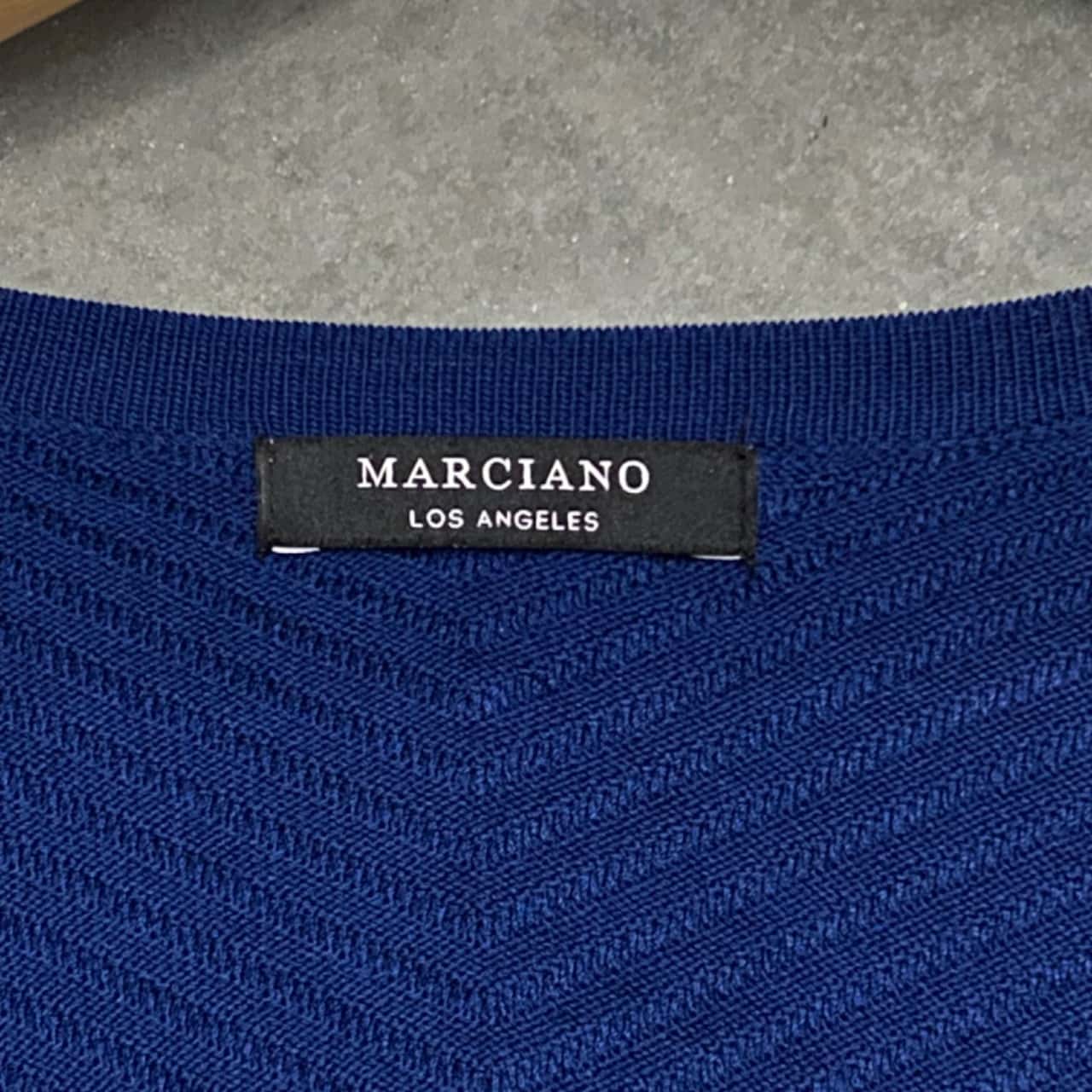 Marciano Los Angeles Womens Size 2 Midi Sweater Dress Blue