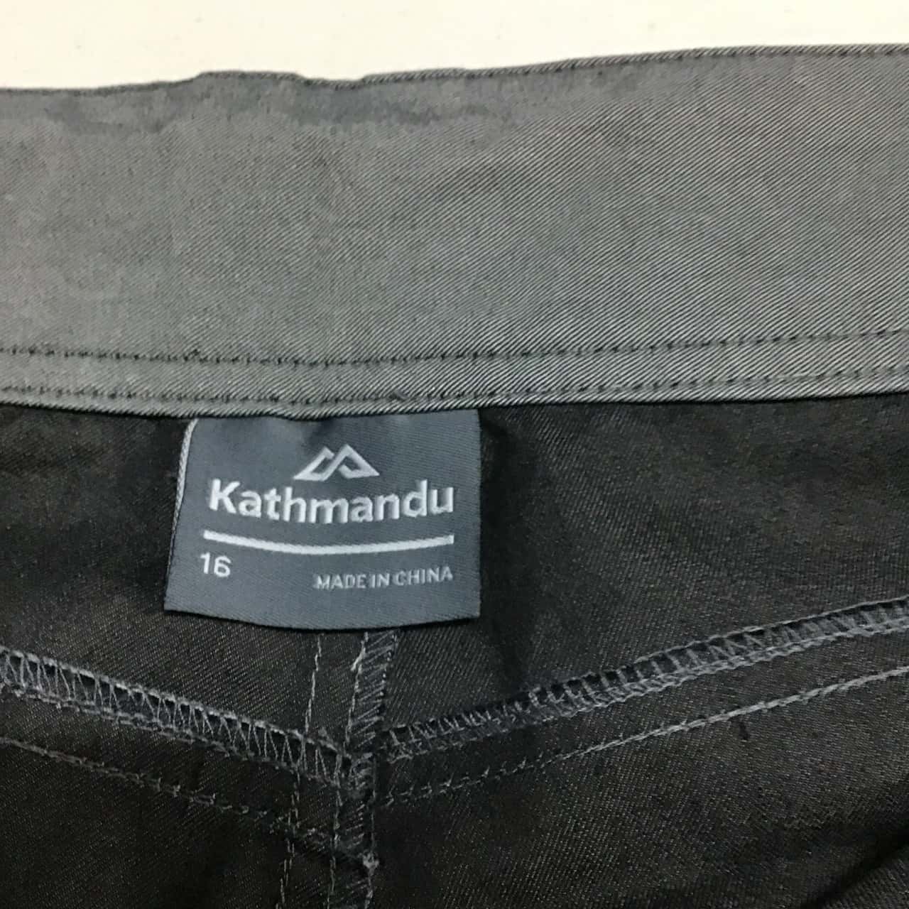 Kathmandu Womens Size 16 Straight Leg Grey Pants(s)