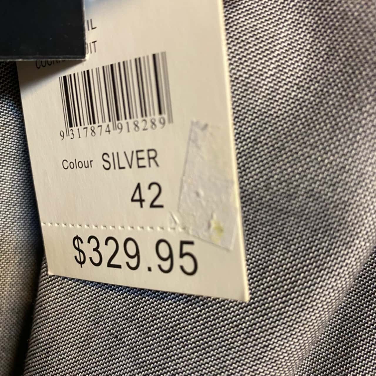 REDUCED - Brand New Tarocash Mens Size 42 Suit jacket Silver (s)