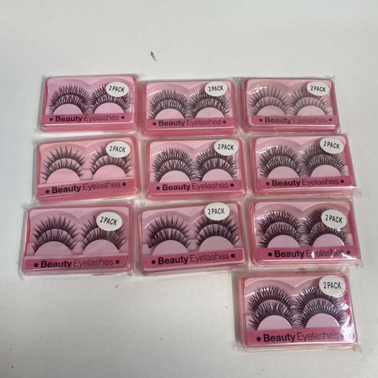 10x sets of brand new eyelashes- assorted designs (s)