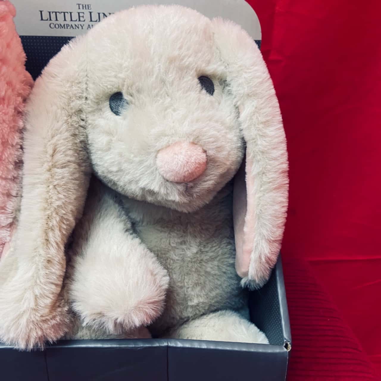 The Little Linen Company Bunny Plush Toy & Blanket Set Pink(s)