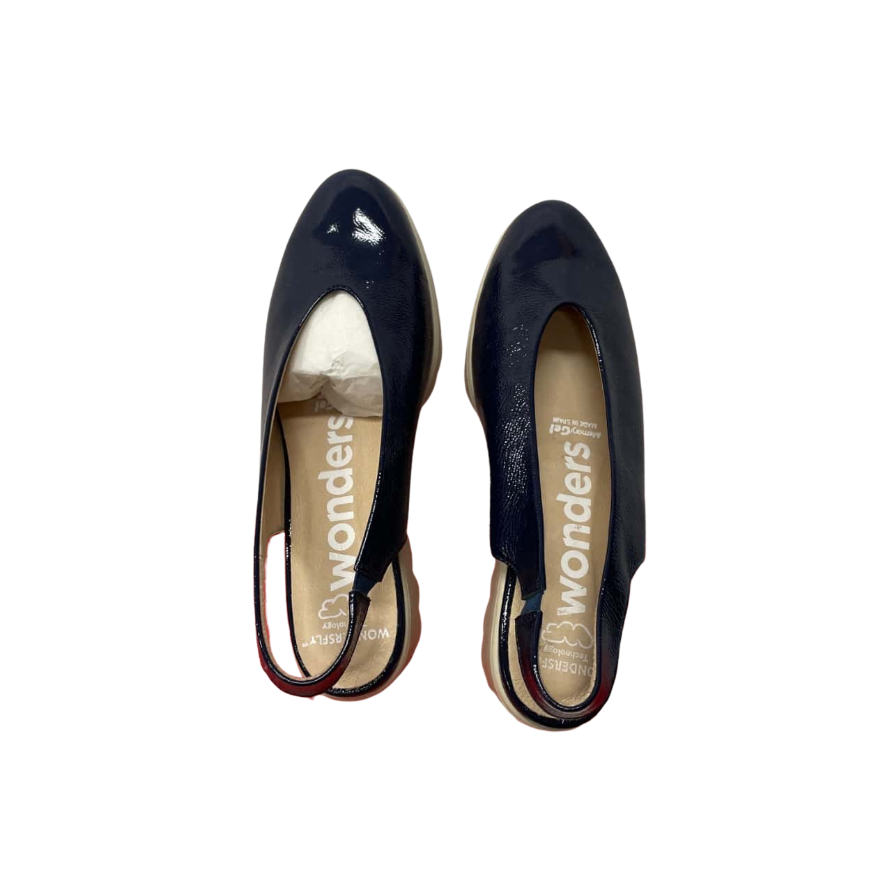 Wonderfly Size 38 Sandals Navy Blue (s)