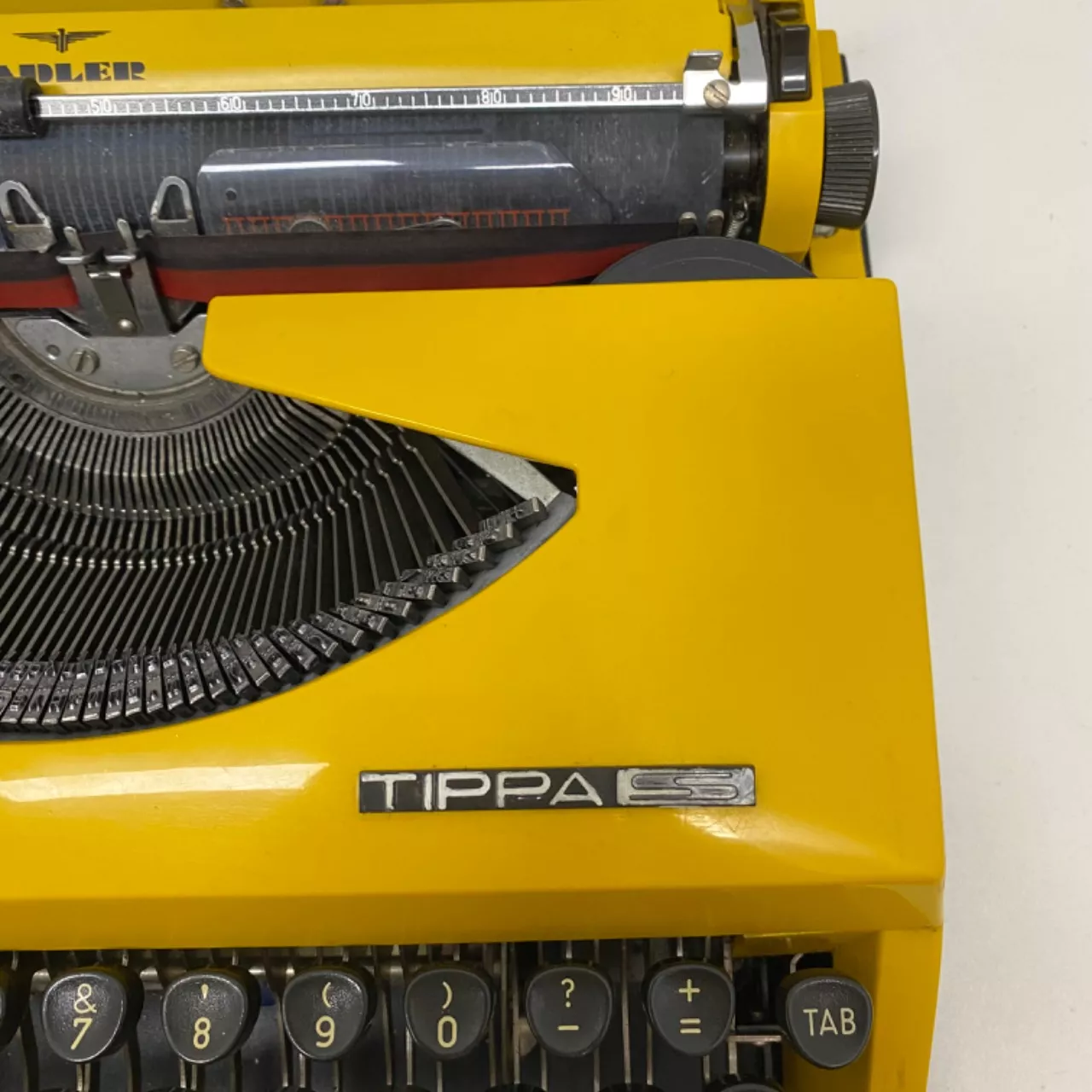 Vintage Adler Tippa S Vintage Typewriter Yellow and Case(s) - Used Very ...