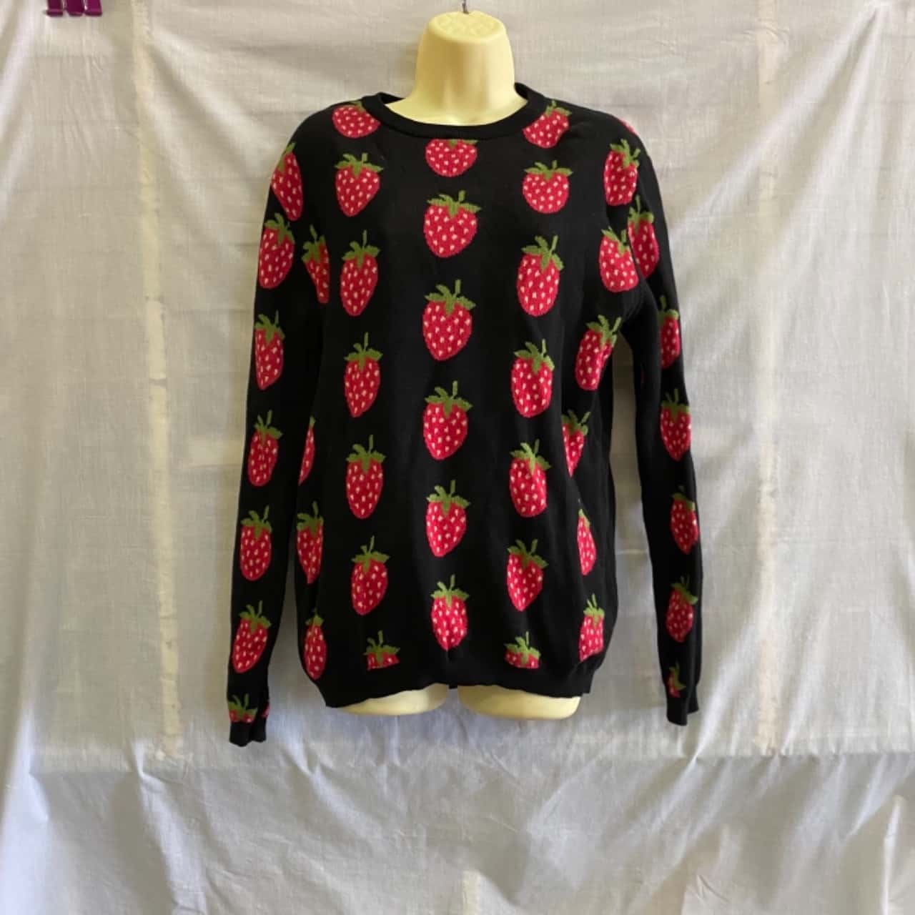 Dangerfield Strawberry Knit Jumper Size M(s)
