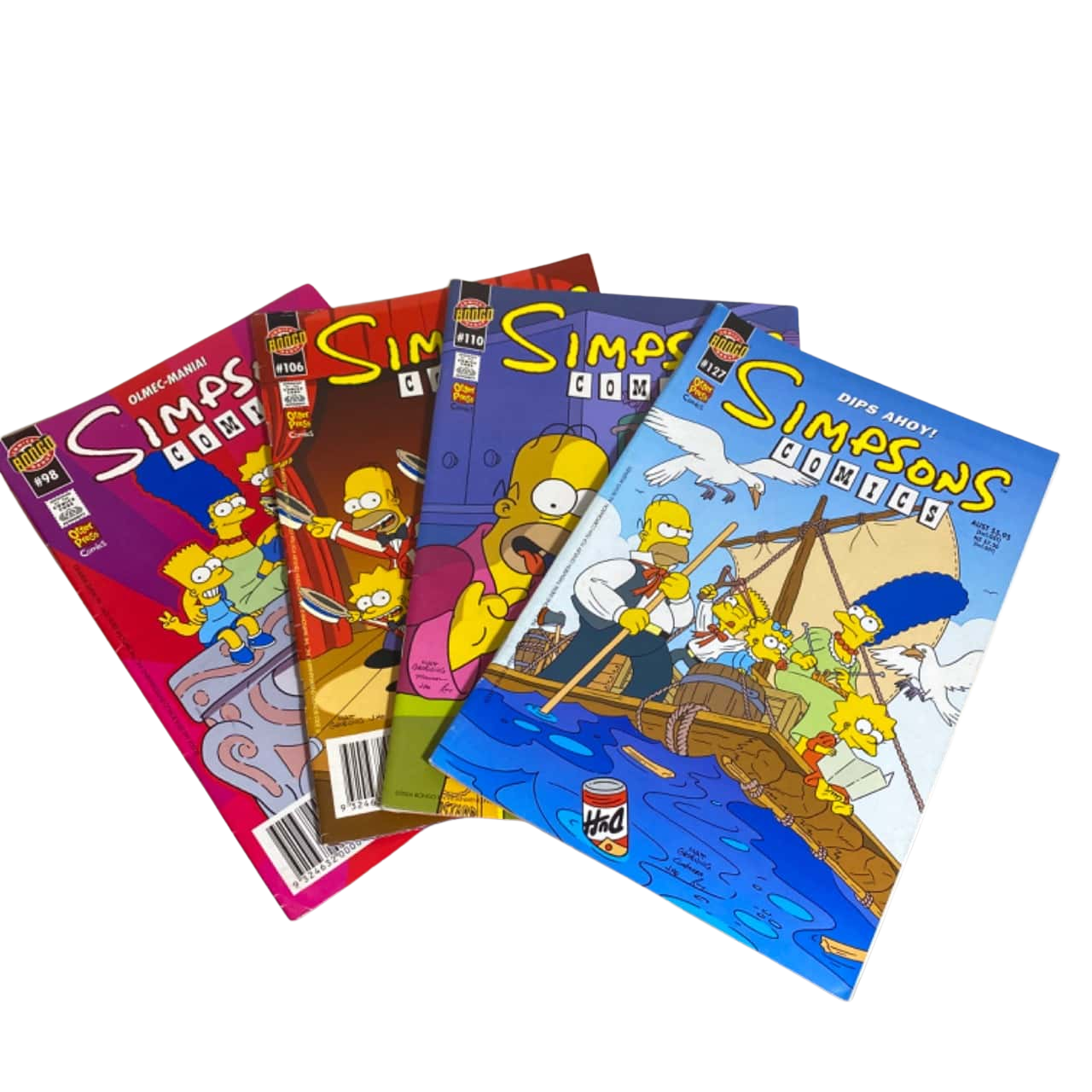 Simpsons comics Issue- 98, 106, 110, 127(s)