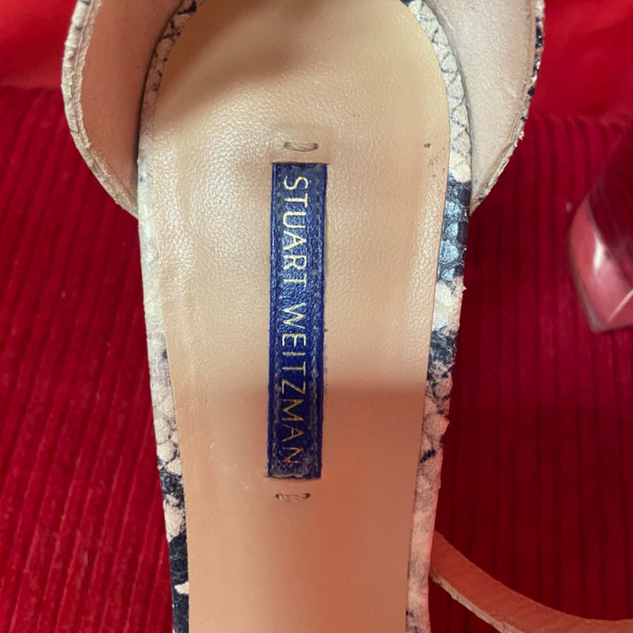 Stuart Weitzman Womens Size 10.5 Animal print (Python) Shoes(s)