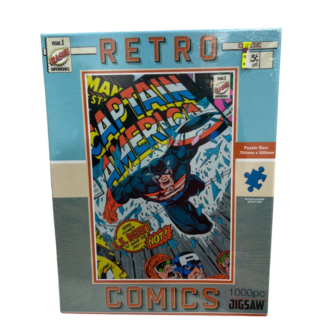 1000 Jigsaw Puzzle Retro Classic Captain America Comics