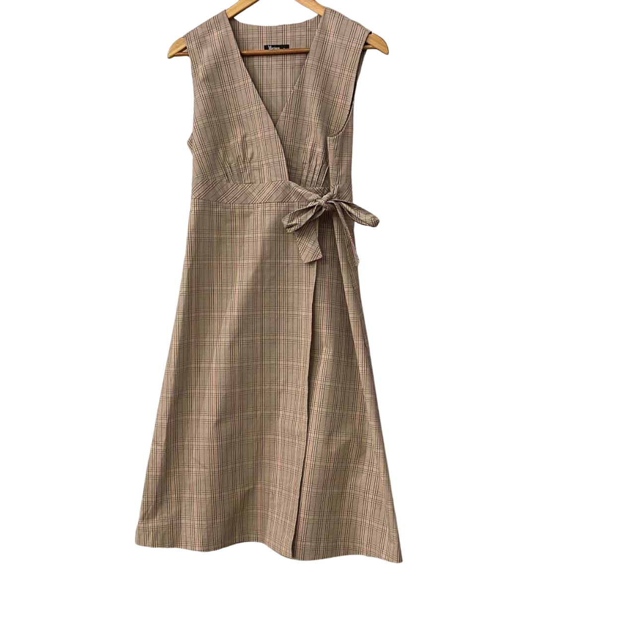 Morrison Womens Size 10 / S Midi Dress Brown tartan(s)