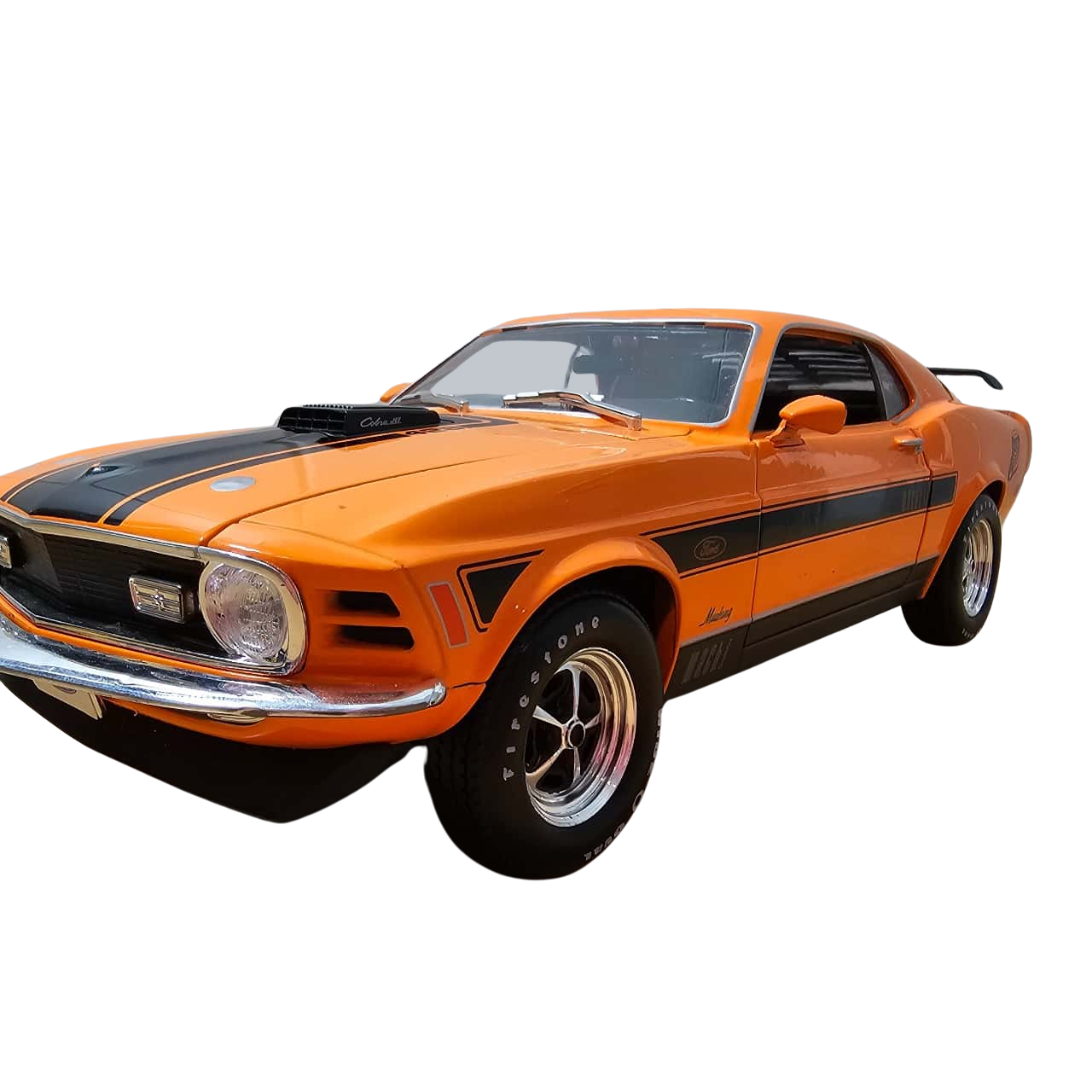 Maisto 1:18 Scale 1970 Ford Mustang Mach 1 - Orange Model Car