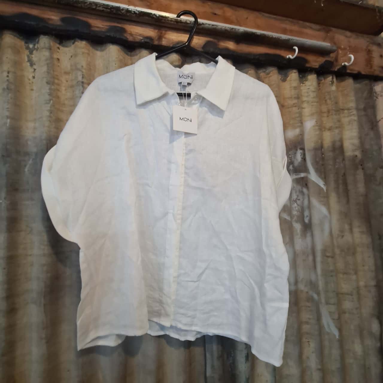Moni Womens Shirt Size M White (s)