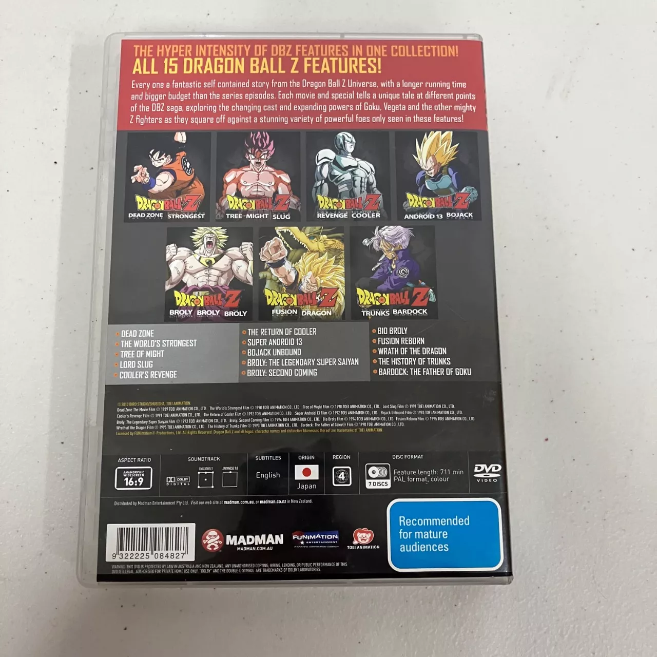 Dragon Ball Z Seasons 1-9 Plus movie Set - Used Very Good | Salvos Stores
