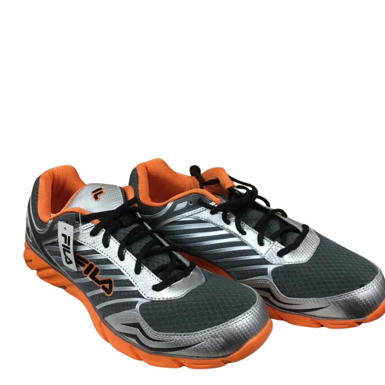 Fila Mens Size 13 Black / Grey / Orange (s)