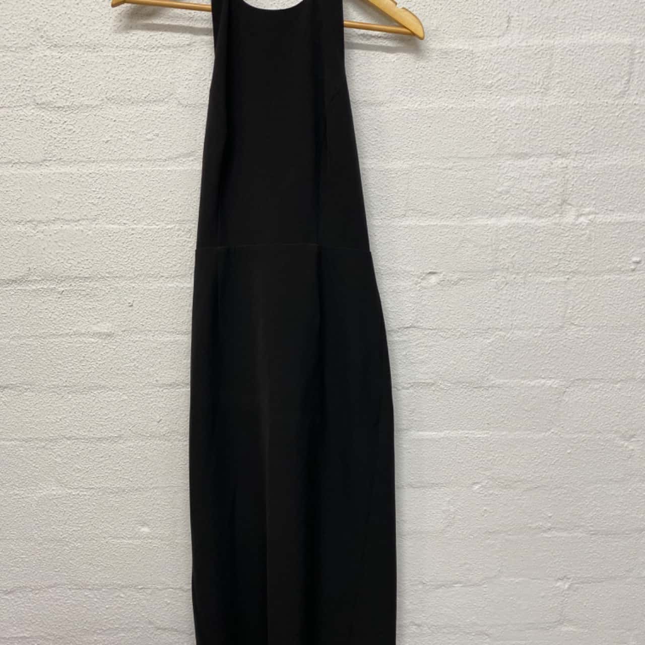 Womens Size 10 Halter Neck Dress Black