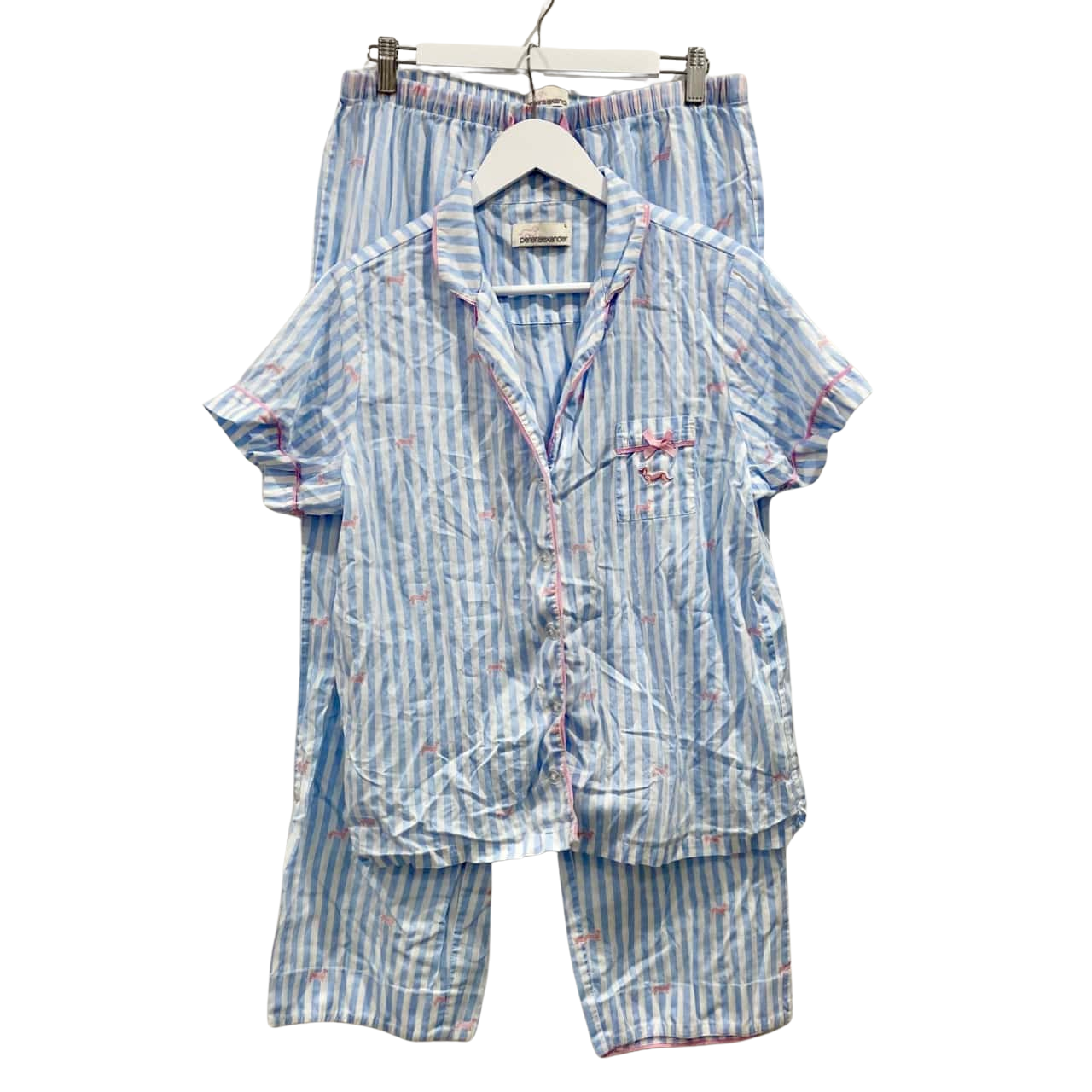 Peter Alexander PJ SET Size L Blue / Striped / White (s)