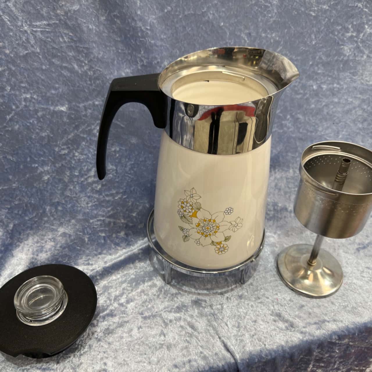 Vintage Corning Ware Stove Top Coffee Pot RARE(s)