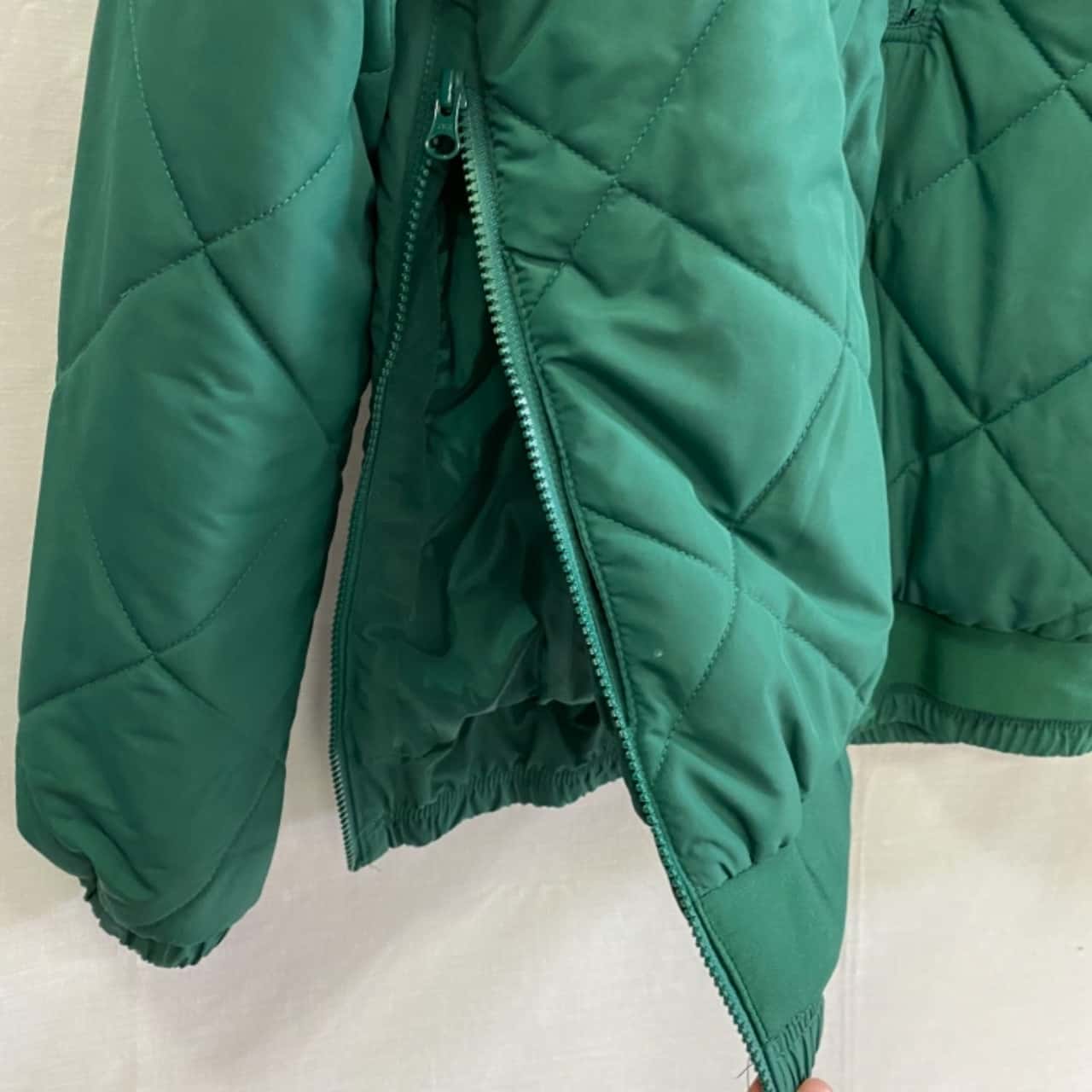 Seed Heritage Womens Size 8 Front Zipper / Puffer Jacket Green (s)