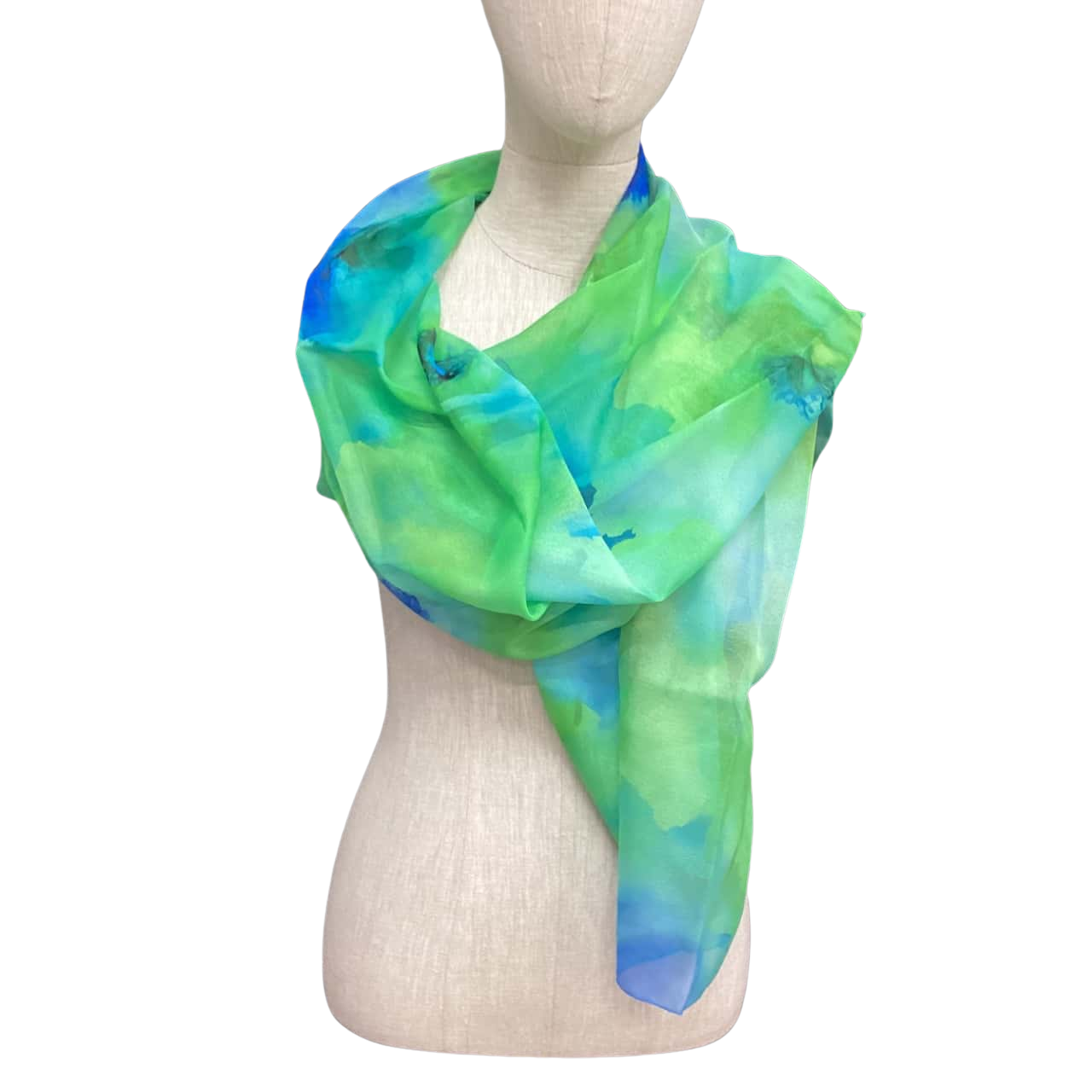 Trent Nathan Womens Blue / Green Scarf(s)