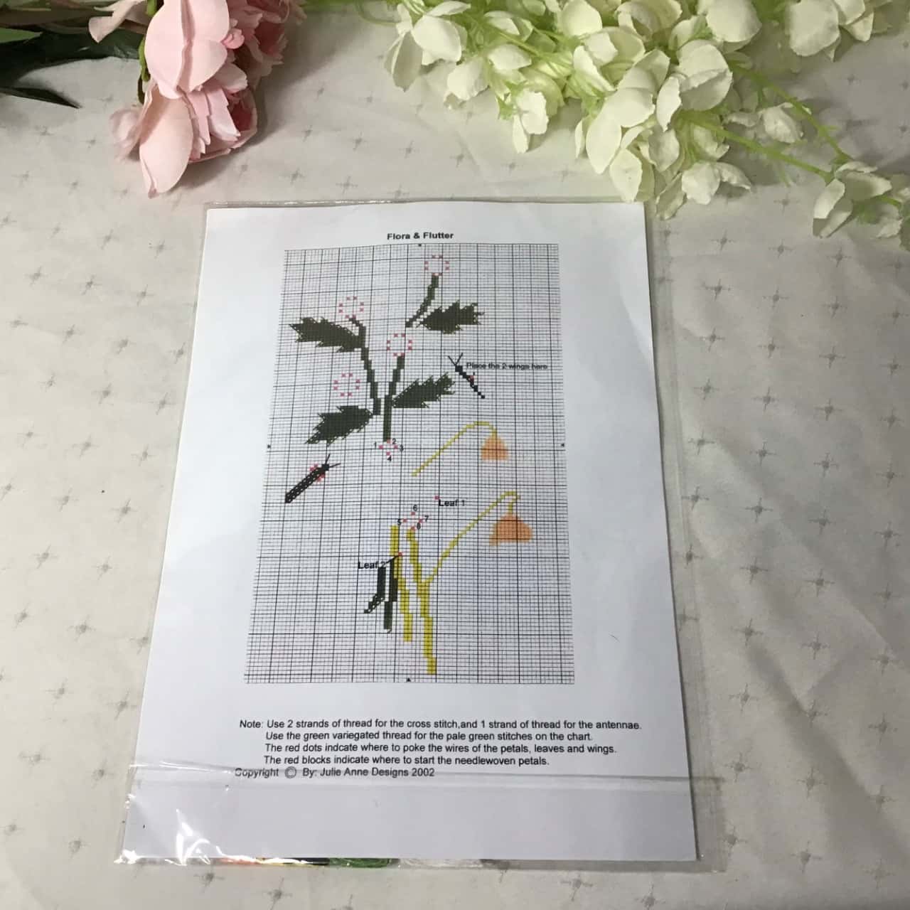 Julie Anne Designs “Flora & Flutter” Stumpwork Embroidery Kit(s)
